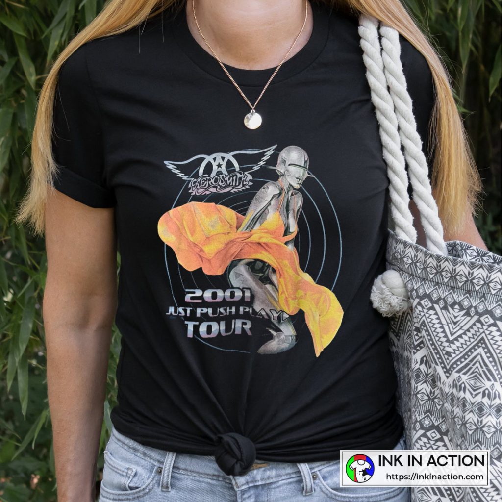 Aerosmith Just Push Play Tour Hajime Sorayama 2001 Essential T-shirt ...