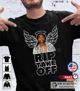 Migos Takeoff Shirt Quavo Takeoff Offset Takeoff Rapper Merch 90s RIP ...