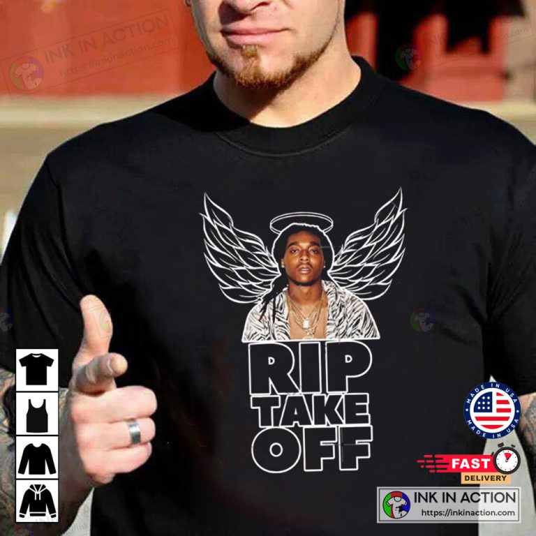 Migos Takeoff Shirt Quavo Takeoff Offset Takeoff Rapper Merch 90s RIP ...