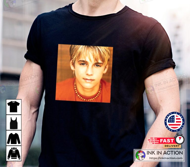 RIP Aaron Carter Vintage Aaron Carter Portrait Essential Shirt - Ink In ...