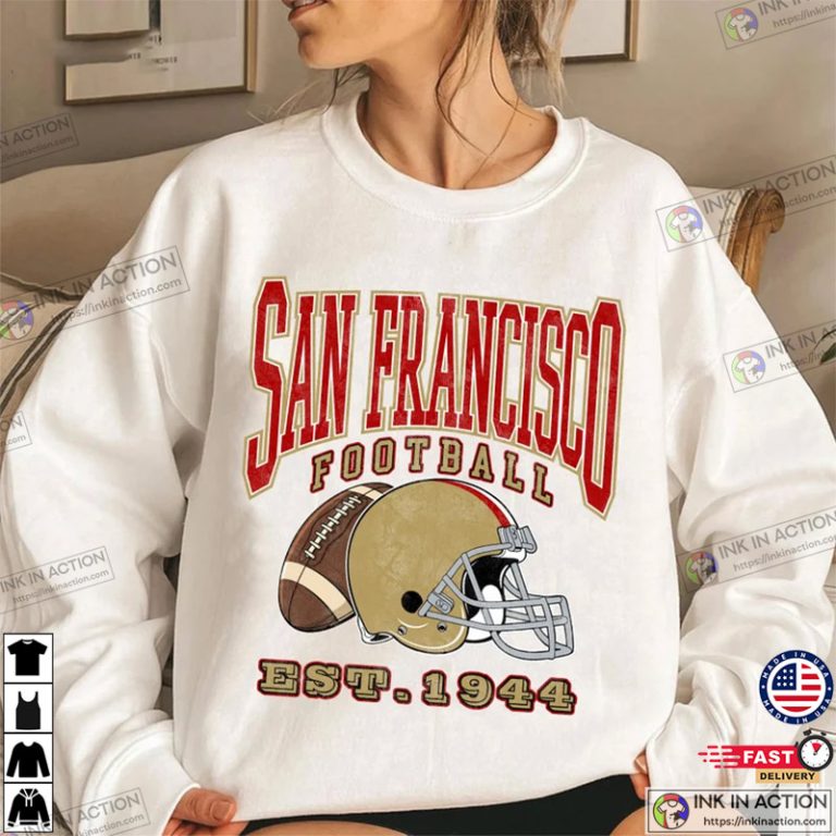 San Francisco Est 1946 Vintage Style Football Shirt - Print your ...