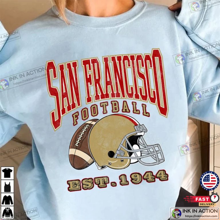 San Francisco Est 1946 Vintage Style Football Shirt - Print your ...
