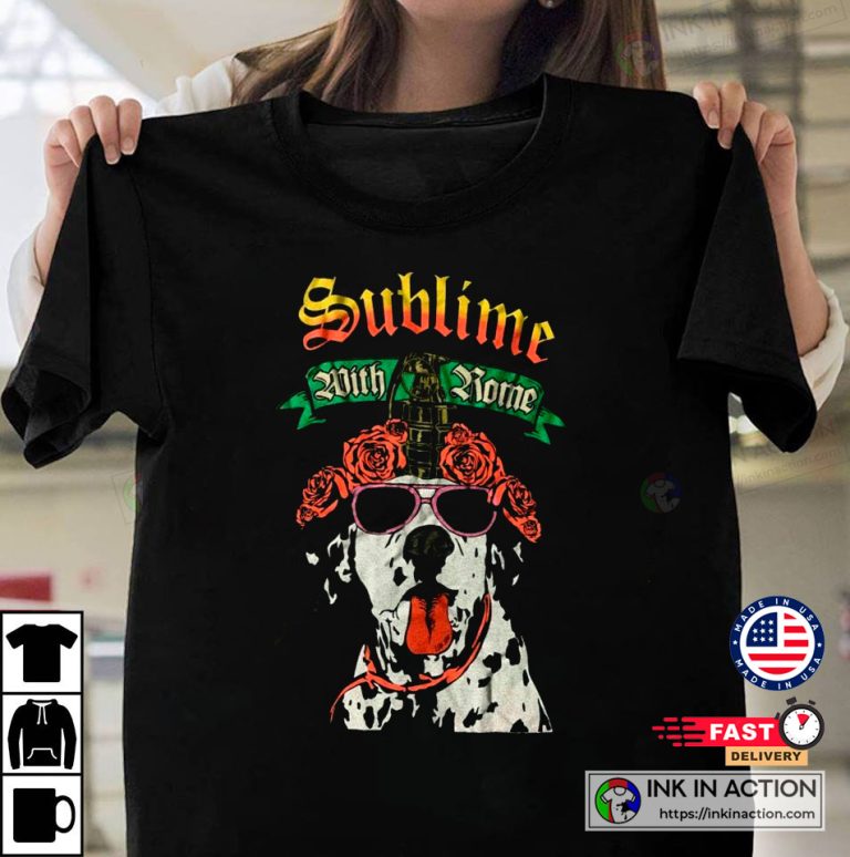 Sublime Merch Vintage Sublime Lou Dog Funny Cotton Black Unisex Shirt ...
