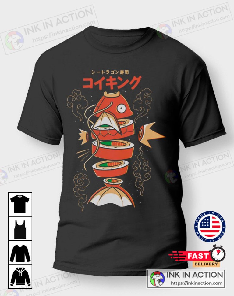 Sushicarp Magikarp Pokemon Anime Food T-shirt - Print your thoughts ...