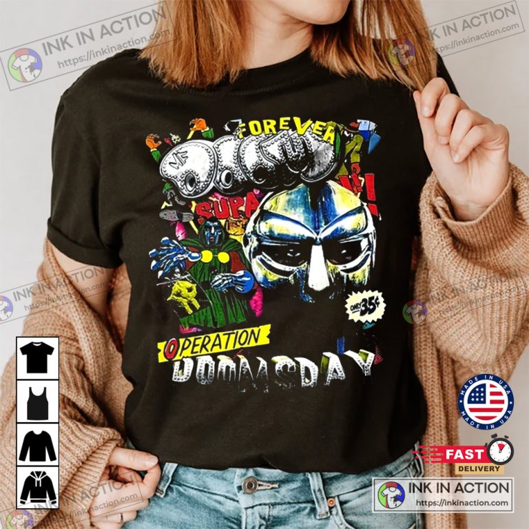 Vintage MF Doom Doomsday Rap Tee MF Doom T-shirt - Print your thoughts ...