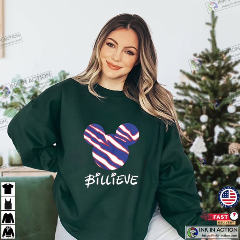 Billieve Buffalo Bills Mickey Mouse Graphic T-shirt - Print your ...