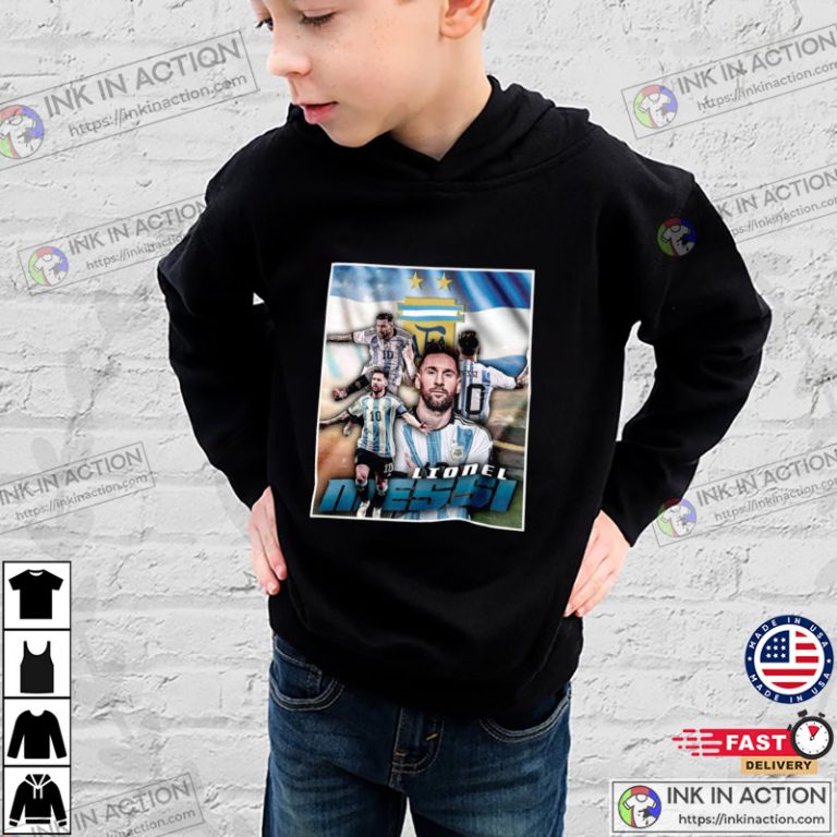 FIFA World Cup Qatar 2022 Soccer Lionel Messi Argentina Shirt - Print ...