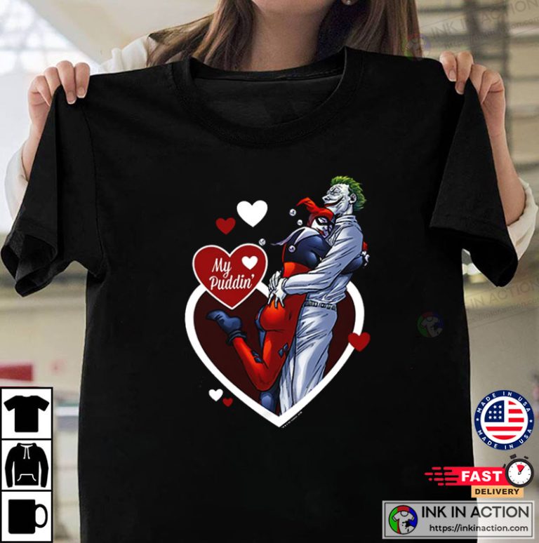 Harley Quinn And The Joker My Puddin' DC Comics T-Shirt - Print your ...