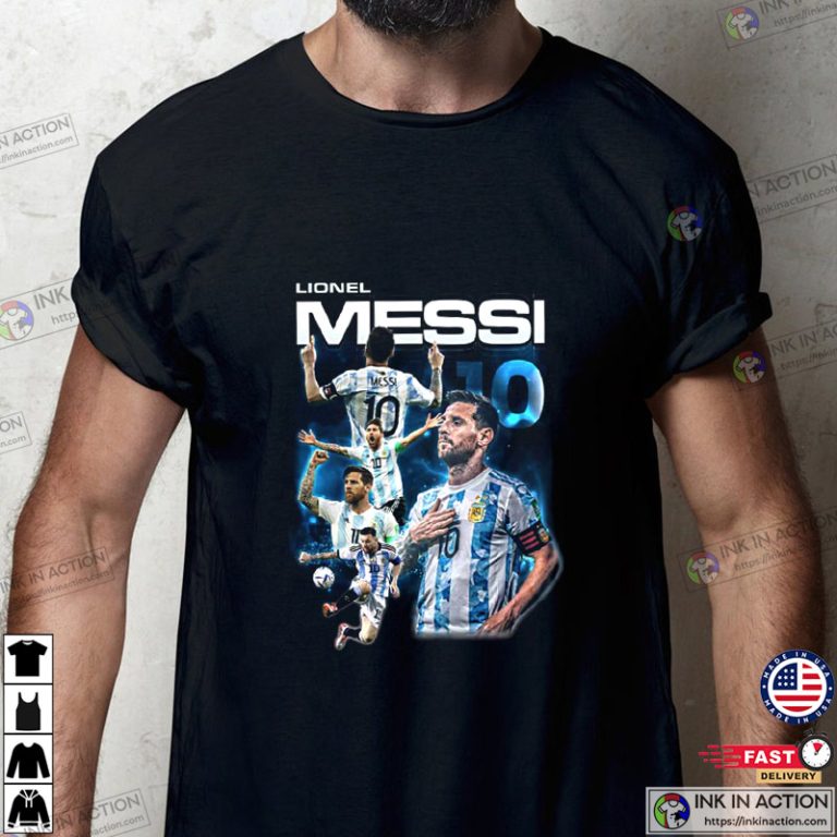 M10 Lionel Messi Argentina’s Greatest Tribute Football T-Shirt - Print ...