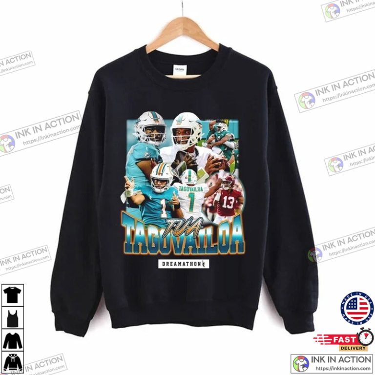 Tua Tagovailoa Miami Dolphins Football Shirt - Print your thoughts ...