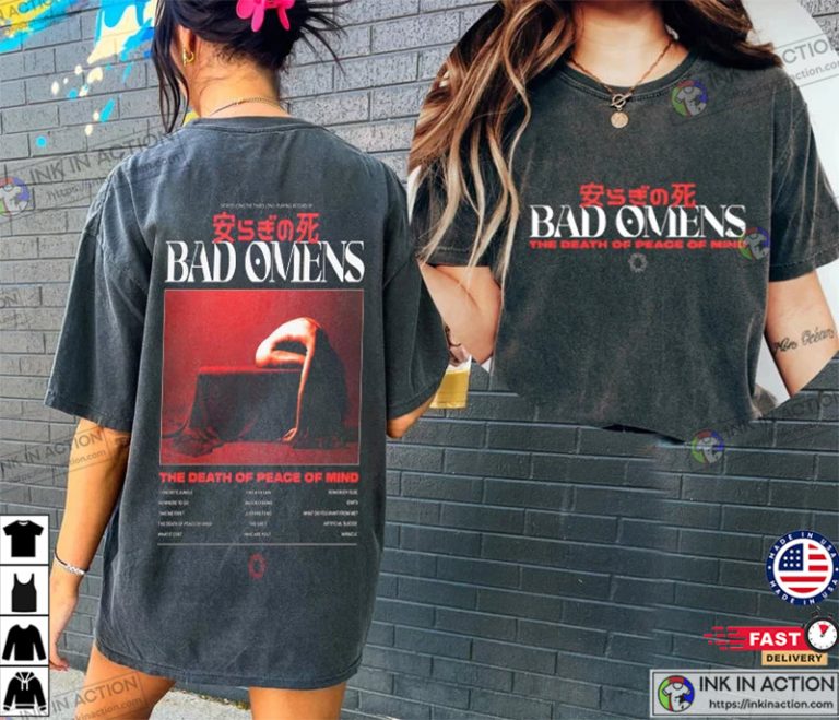 Bad Omens Band Track List 2022 2023 Shirt, A Tour Of The Concrete Jungle Tour 2022 2023 - Print ...