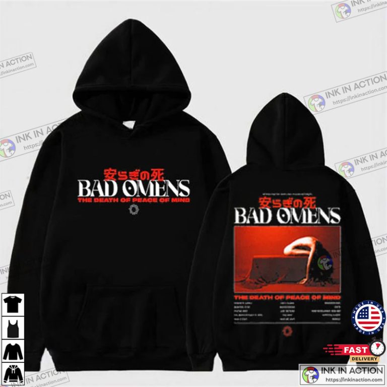 Bad Omens Band Track List 2022 2023 Shirt, A Tour Of The Concrete Jungle Tour 2022 2023 - Print ...