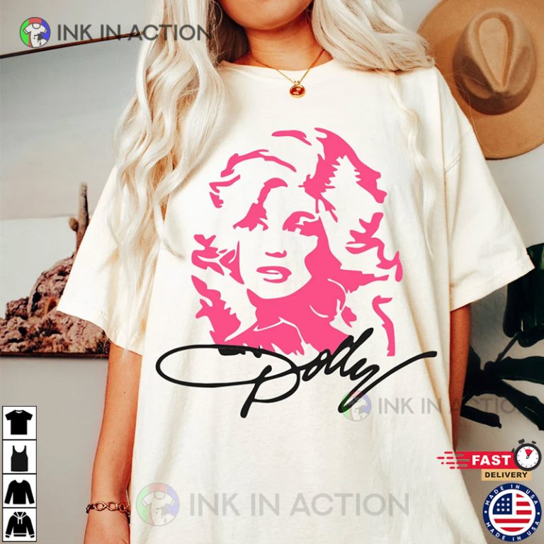 Dolly Parton Shirt, Pink Dolly Parton Signature Shirt - Print your ...