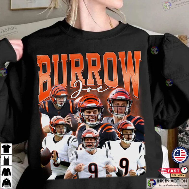 Joe Burrow Shirt, 90s Vintage Graphic Shirt - Print your thoughts. Tell ...
