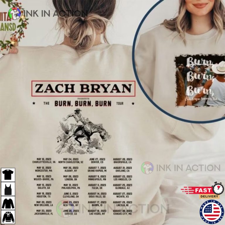 Burn Burn Burn Tour 2023 Shirt, American Heartbreak Album Cover Merch ...
