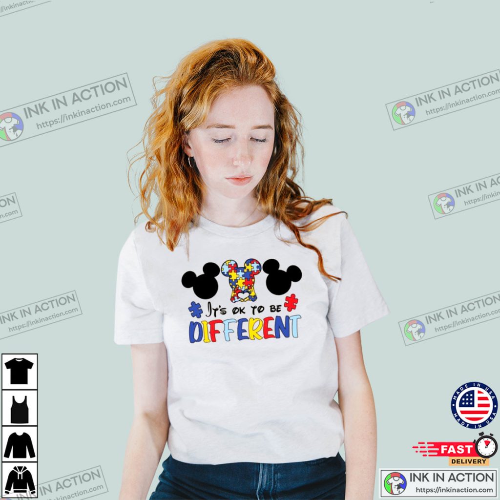 It's Ok To Be Different Disney Autism Awareness Shirt - Print your ...