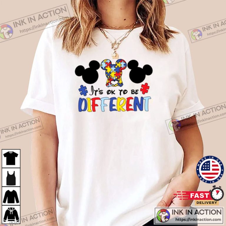 It's Ok To Be Different Disney Autism Awareness Shirt - Print your ...