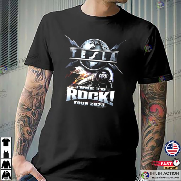 Tesla Band Tour 2023 T-shirt - Print your thoughts. Tell your stories.