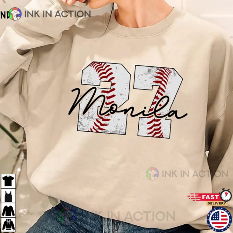Custom Baseball Number Shirt, Baseball Mom Shirt, Baseball Lover Shirt ...