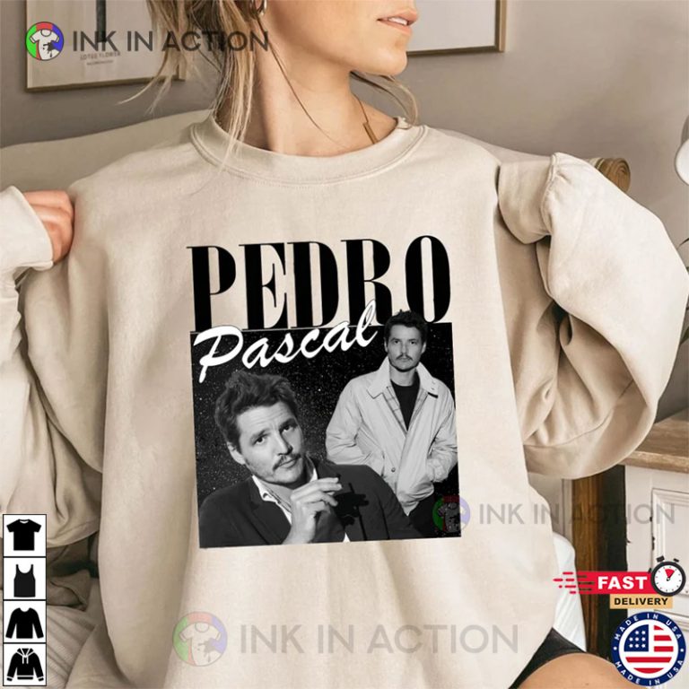 Pedro Pascal Shirt, Retro Vintage Pedro Pascal Shirt - Print your ...