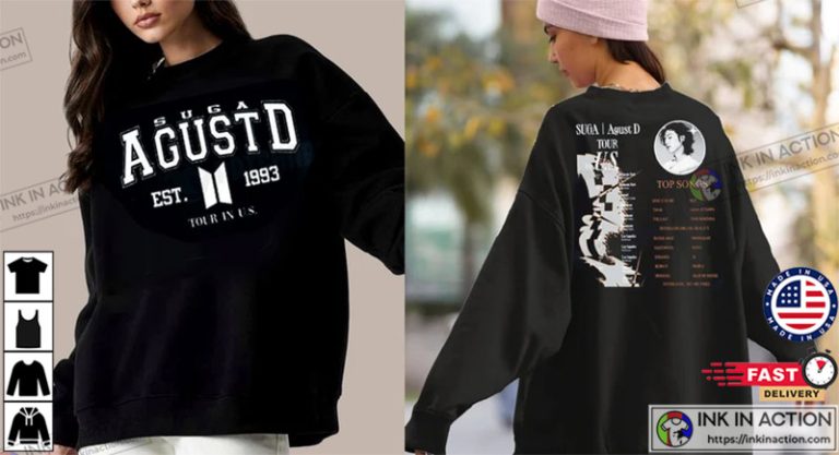 Suga Agust D Tour 2023 Merch BTS Suga Shirt, Agust D Concert Shirt ...