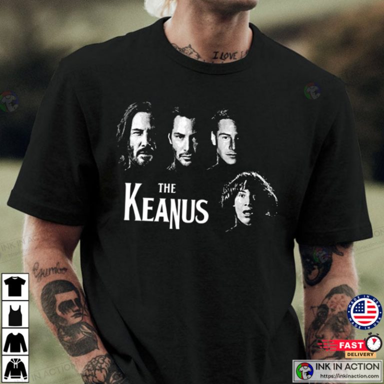 The Keanus Keanu Reeves Beatles Mashup John Wick T-Shirt - Print your ...