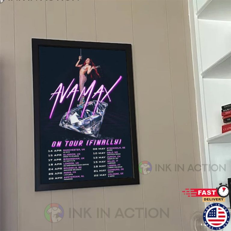 Ava Max 2023 Tour Poster - Print your thoughts. Tell your stories.