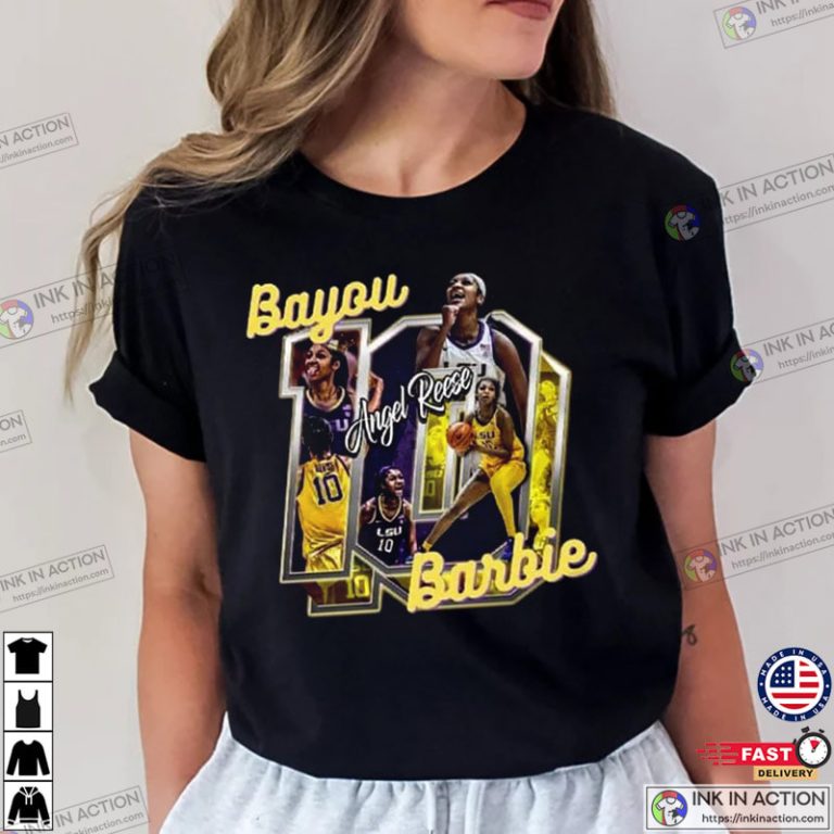 Bayou Barbie Angel Reese LSU Tiger T-Shirt - Print your thoughts. Tell ...