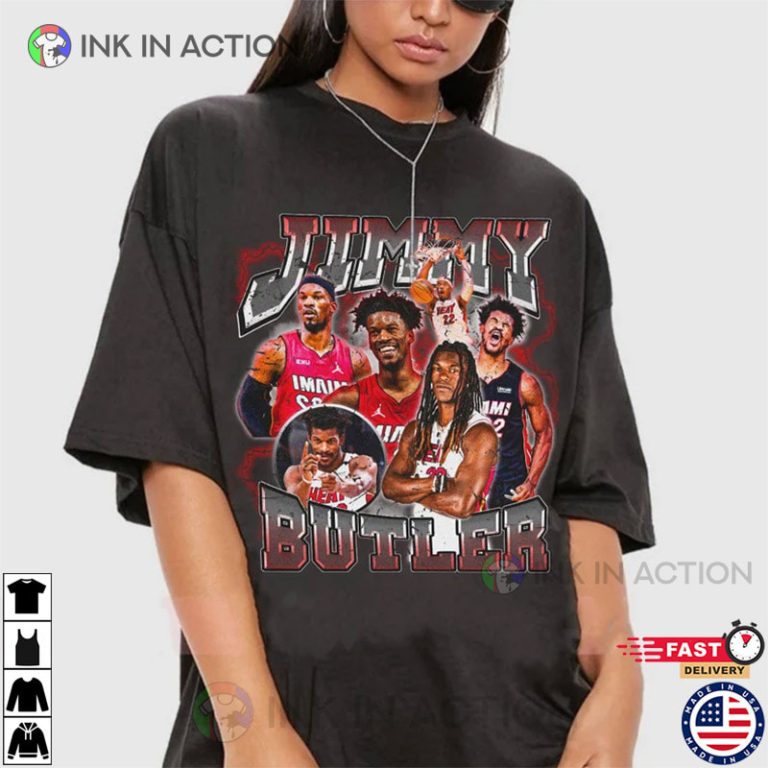 Jimmy Butler Vintage 90s Shirt, Jimmy Butler Bootleg - Print your ...