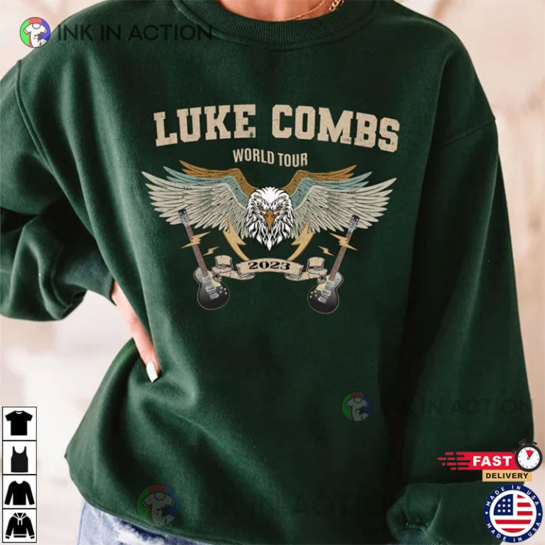Luke Combs 2023 Tour T-Shirt, Luke Combs Bullhead Tour 2023 Merch ...