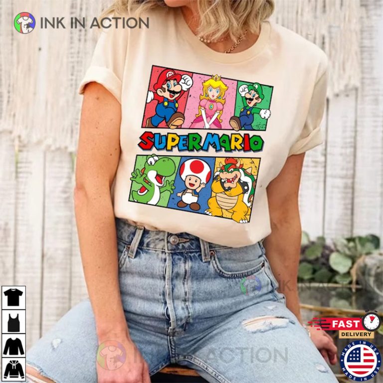 Nintendo Super Mario And Luigi Princess Peach Shirt, Disneyland ...