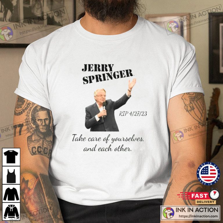 Rest In Peace Jerry T-shirt RIP Jerry Springer - Print your thoughts ...