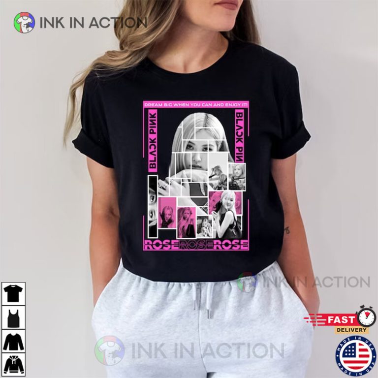 Rose BLACKPINK T-Shirt, Blackpink Merch - Print your thoughts. Tell ...