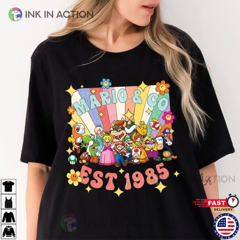 The Super Mario Bros Movie, Mario & Co Est 1985 Shirt - Print your ...