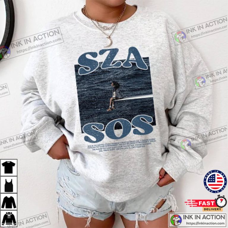 SZA SOS Album Aesthetic Vintage Shirt SOS Tour 2023 - Print your ...