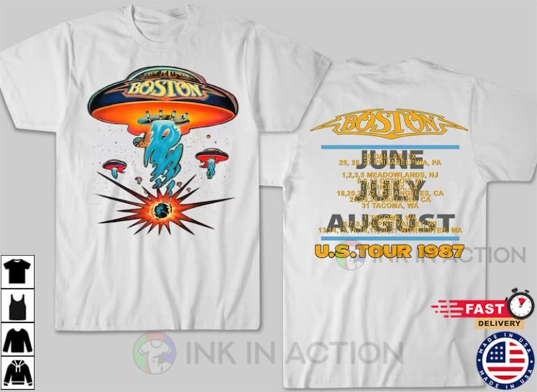 Boston Rock Band Concert Tour 1987, Boston Tour Shirt - Print your ...