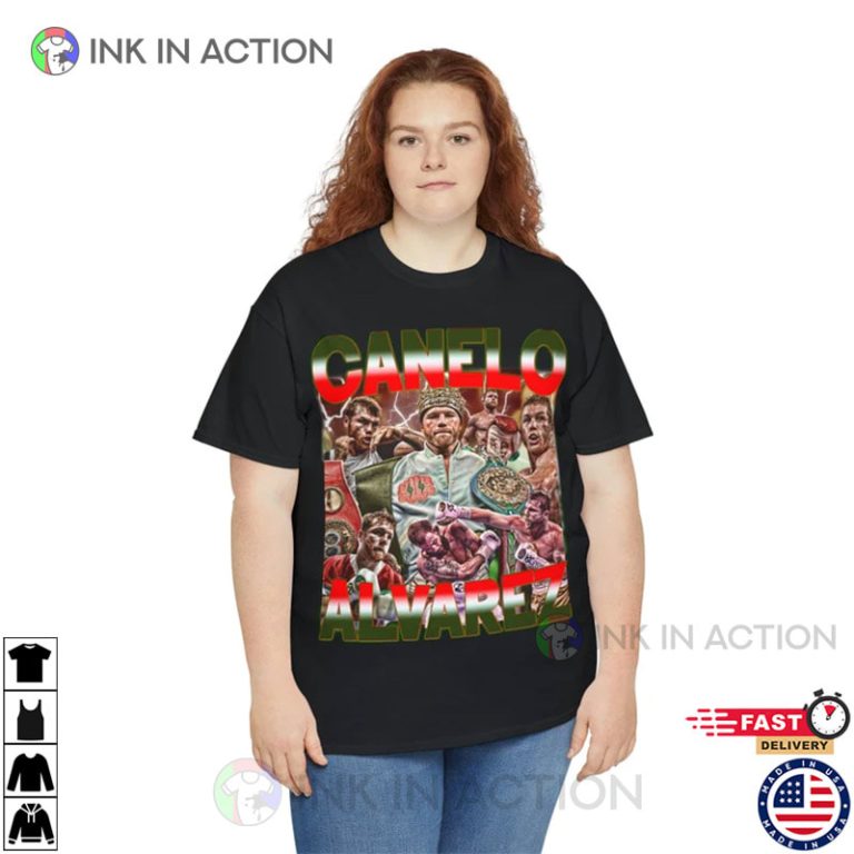 Canelo Alvarez Classic 90s Graphic Tee, Boxing Shirt - Print your ...