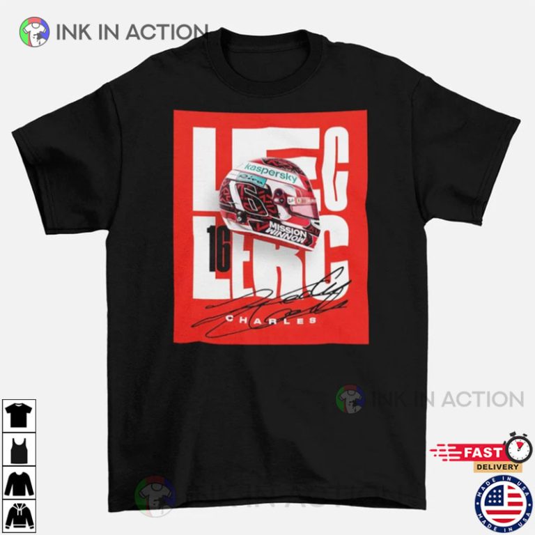 Charles Leclerc Scuderia Team, Racing Driver Shirt, LEC16 Top - Print ...