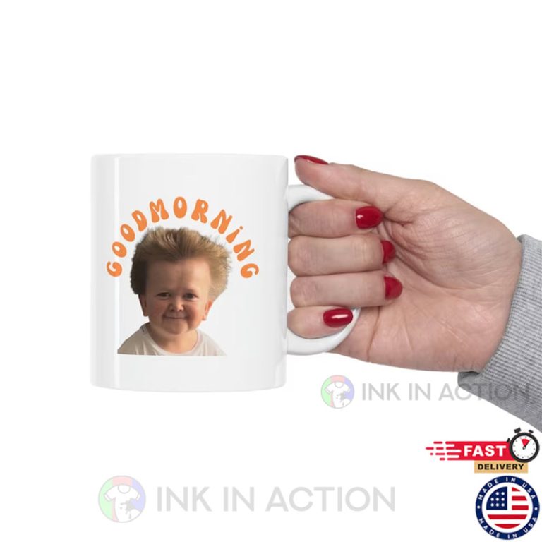 Hasbulla Goodmorning Throw Pillow Mugs, Hasbulla Merch - Print your ...