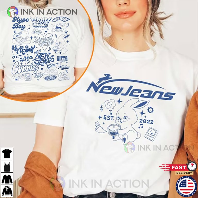 NewJeans Bunny Tracklist Tee New Jeans Merch - Print your thoughts ...