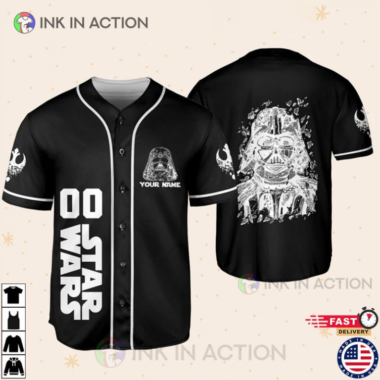 Personalize Star War Team Darth Vader Baseball Jersey - Print your ...