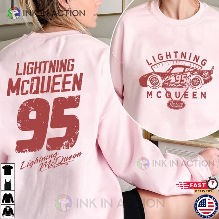 Lightning Mcqueen Shirt, Vintage Disney Comfort Colors Shirt - Ink In ...