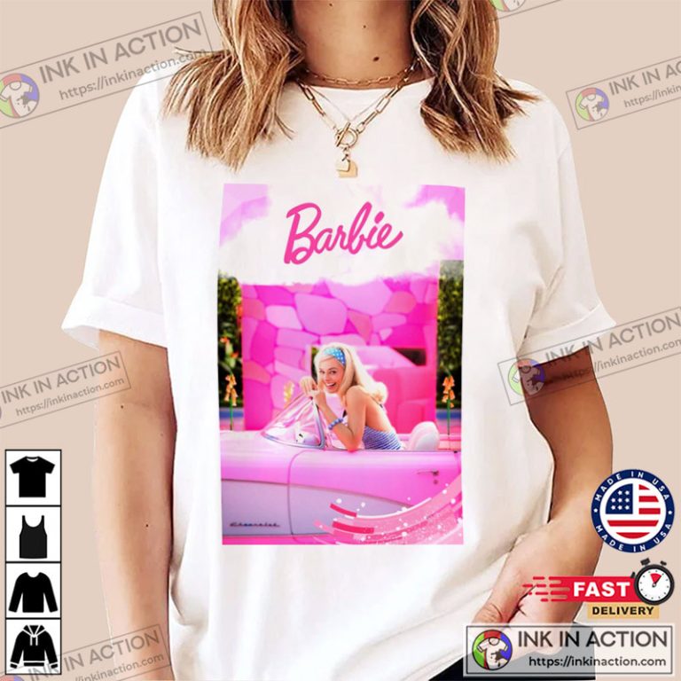 Barbie Movie Margot Robbie Essential T-Shirt, Barbie Merch - Print your ...