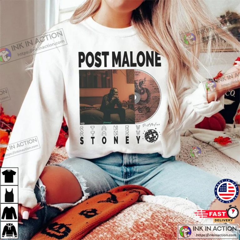 Post Malone Merch, Retro Vintage Post Malone Album Stoney World Tour ...