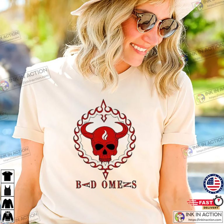 Bad OMen'skull Logo T-Shirt, Bad Omens Tour 2023 - Print your thoughts. Tell your stories.