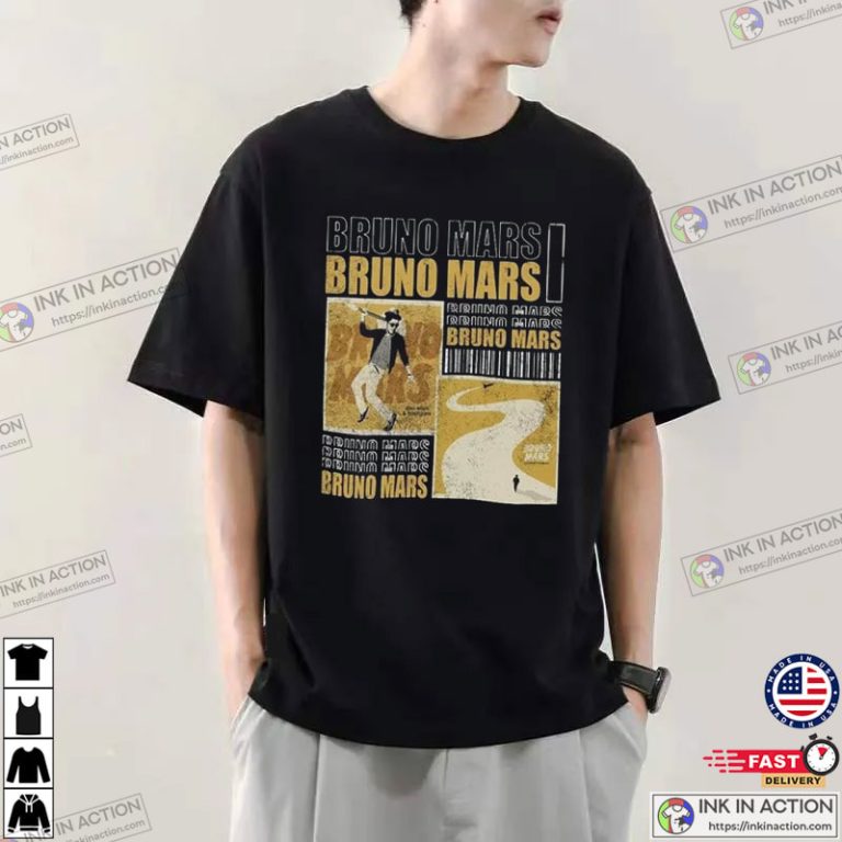 Bruno Mars World Tour 2023 Merch, Bruno Tour 2023 Shirt - Print your ...