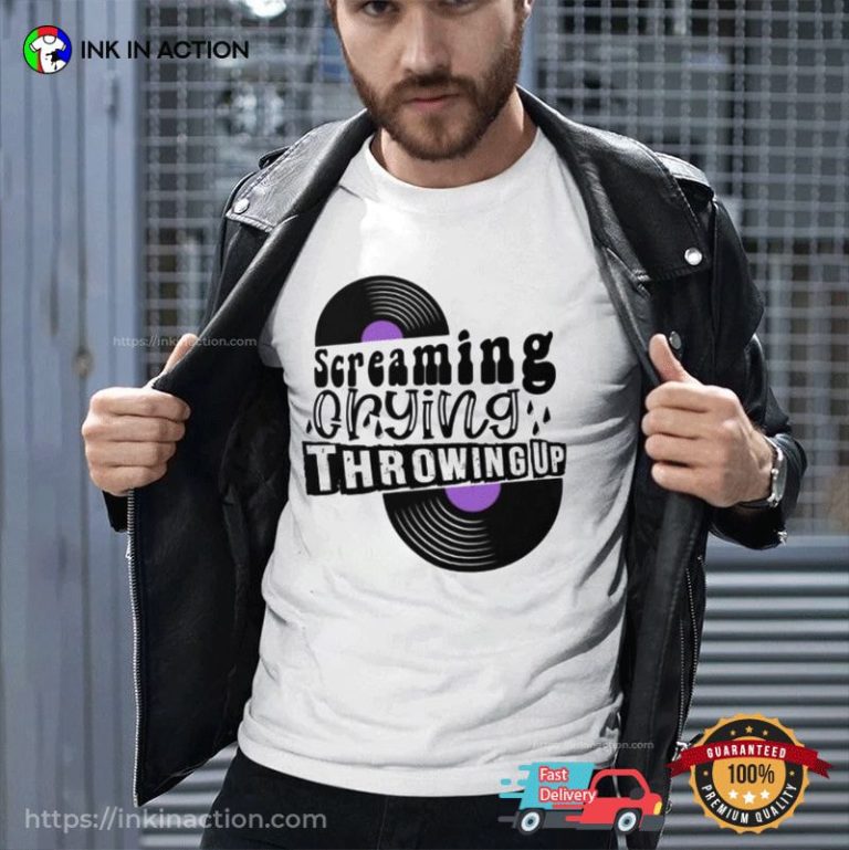 Screaming Crying Throwing Up Shirt, Taylor's Version Album Merch ...