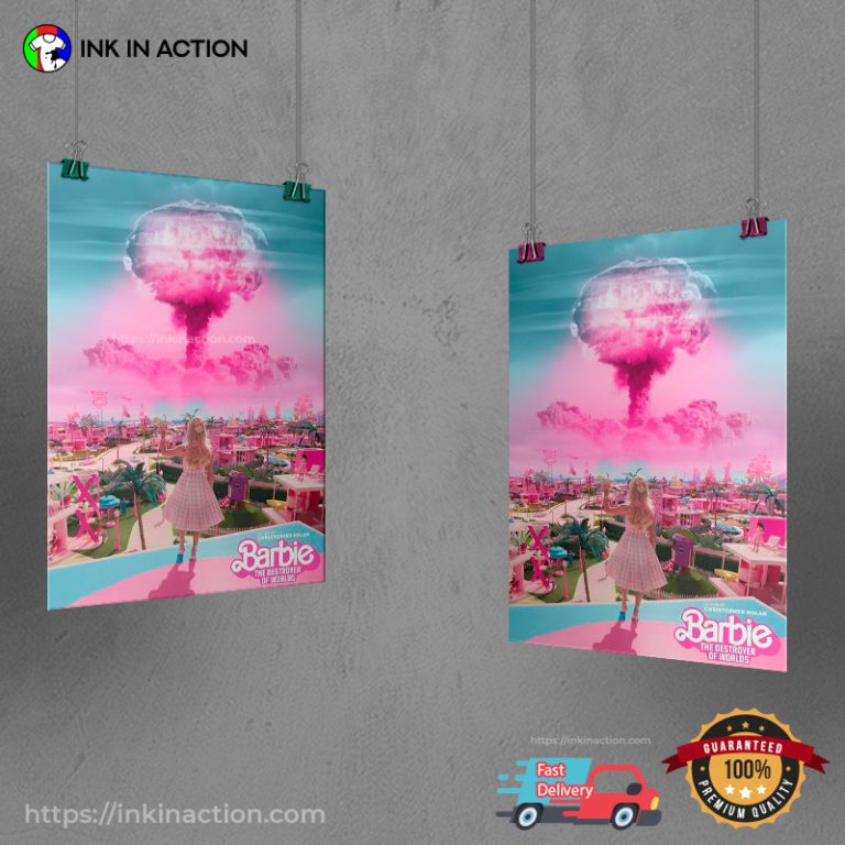 Barbenheimer Barbie Oppenheimer Movie Poster - Print your thoughts ...