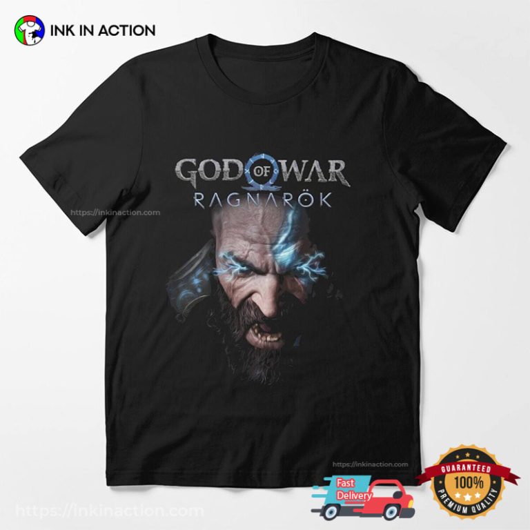 God Of War Ragnarok Kratos Graphic Tee - Print your thoughts. Tell your ...