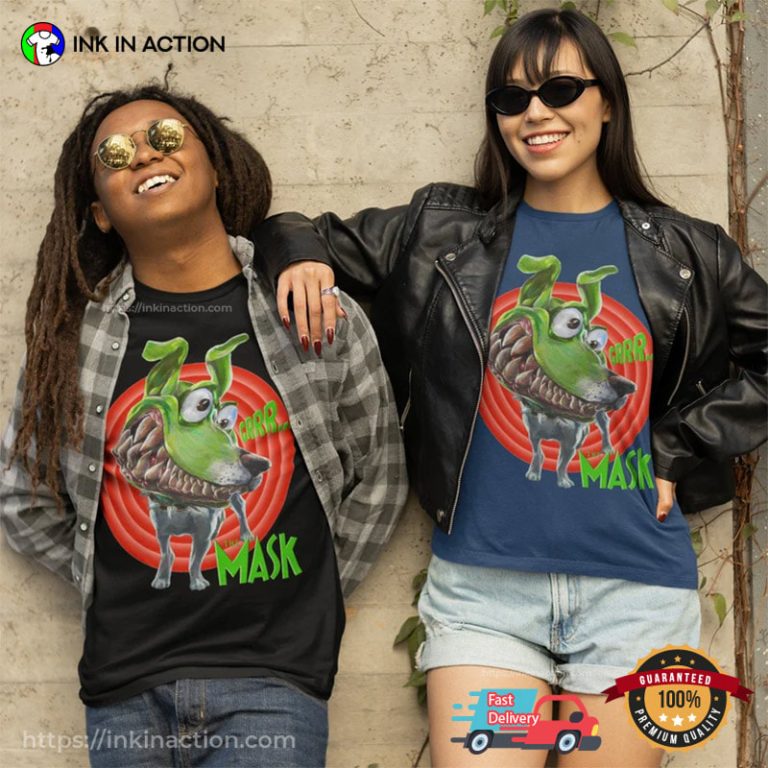 The Mask Dog The Mask Movie Poster 90s T-shirt - Print your thoughts ...